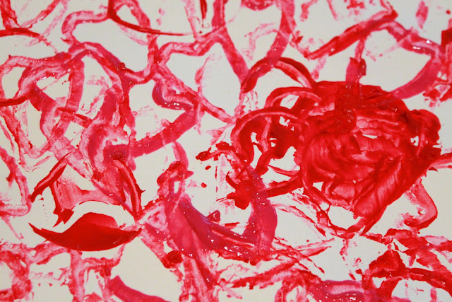 Stamped Heart Valentine's Day Art Project - Hands On As We Grow®