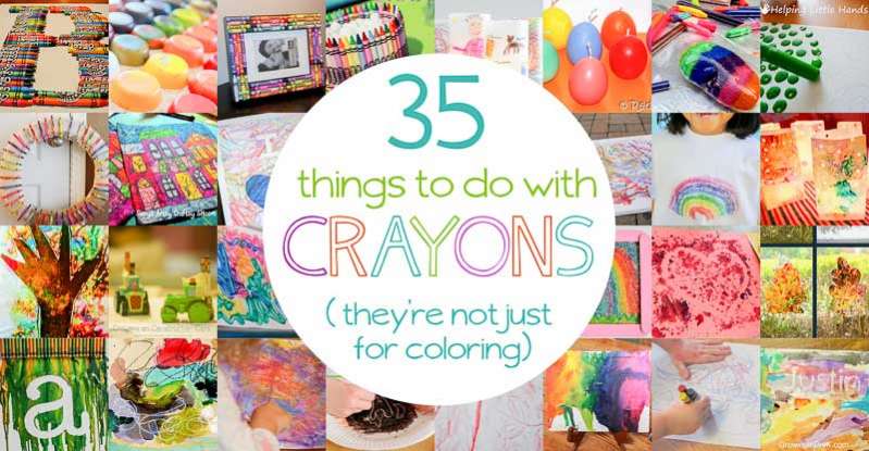 35 Things To Do with Crayons for Kids & Parents | HOAWG
