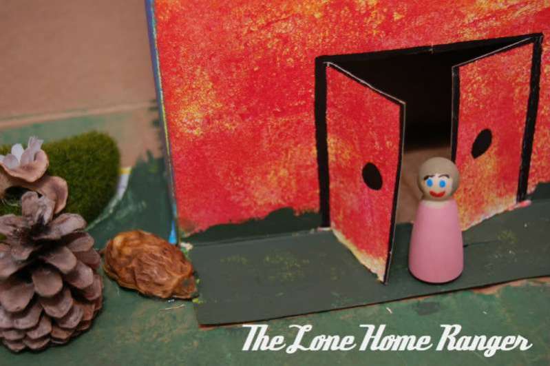 Cardboard Box Town Craft and Art for Kids