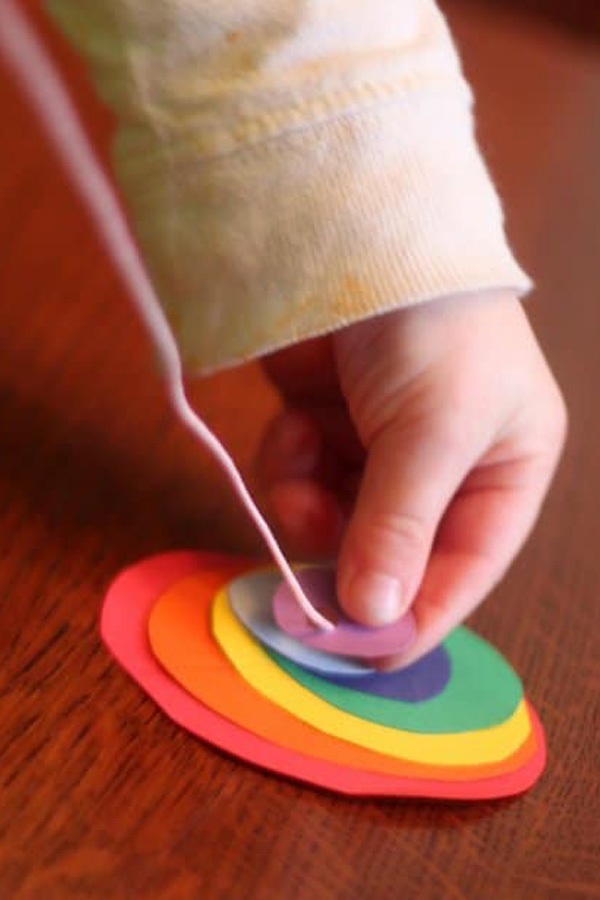 Size Sorting Circles Rainbow Necklace - Hands On As We Grow®