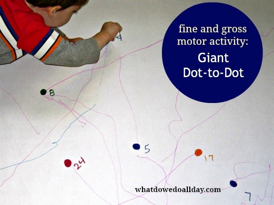 Giant Dot to Dot For Fine And Gross Motor Skills giant-dot-to-dot-for-fine-and-gross-motor-skills