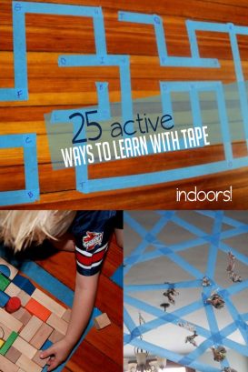 5 Different Activities for 6 Lines of Tape - Hands On As We Grow®