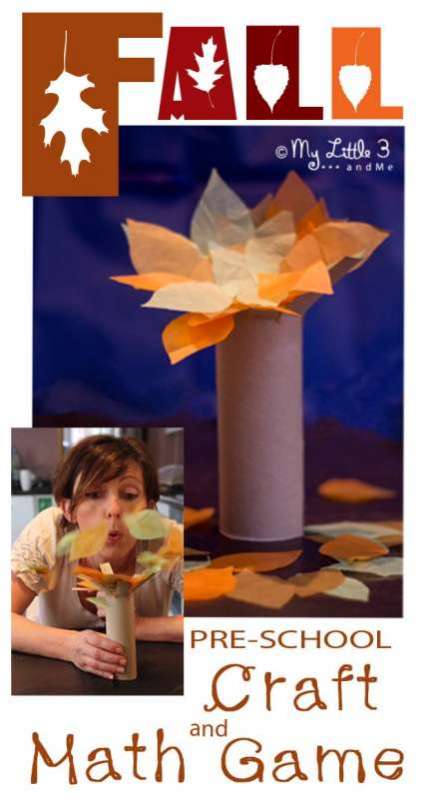 Easy Fall Craft and Math Game from My Little 3 and Me