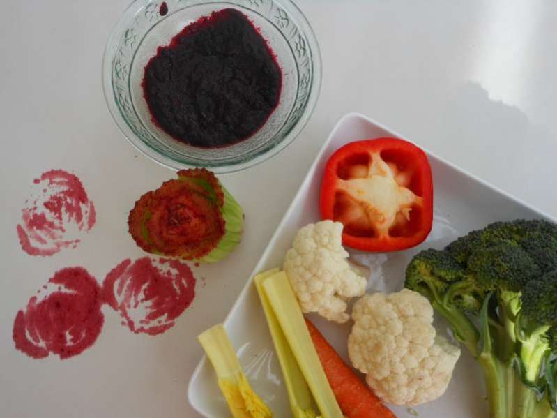 Vegetable Stamping from A Mom with a Lesson Plan