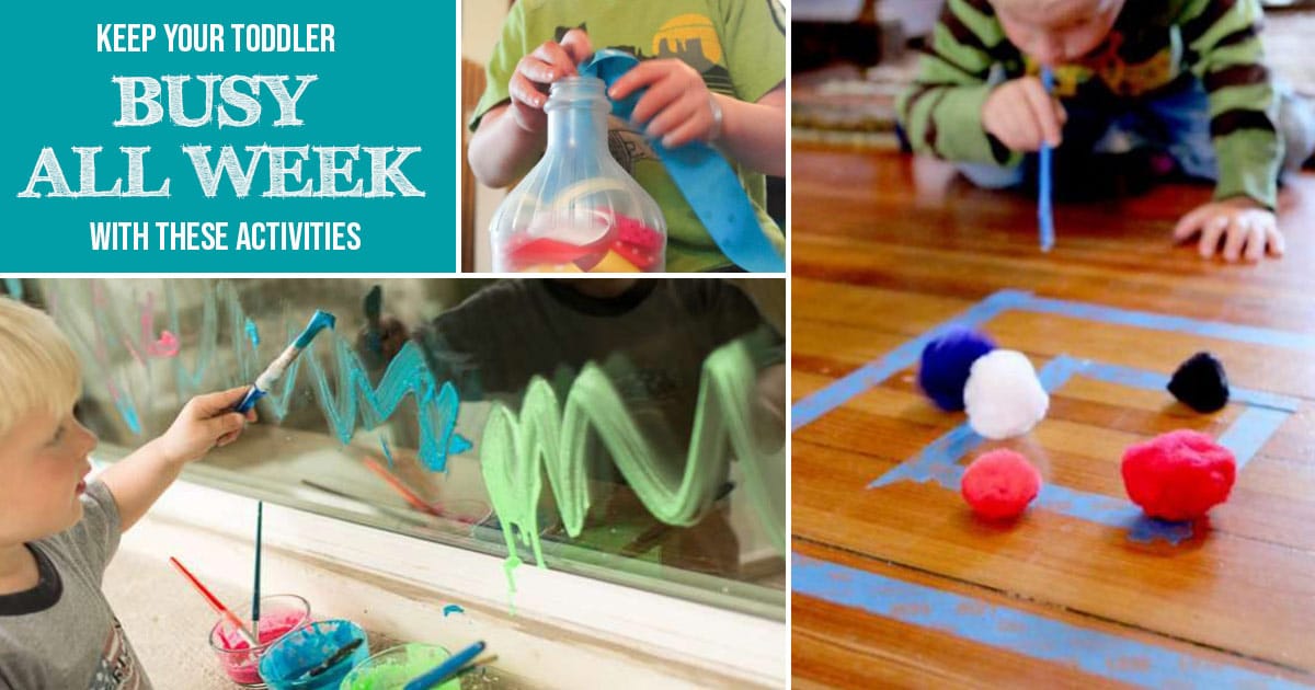 Activities To Keep Your Toddler Busy All Week! | Hands On As We Grow®