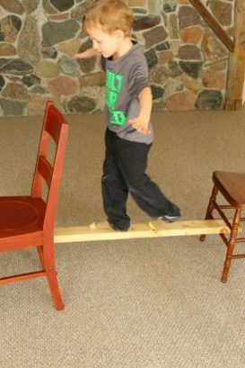 A Balancing Indoor Activity for Toddlers - Hands On As We Grow®