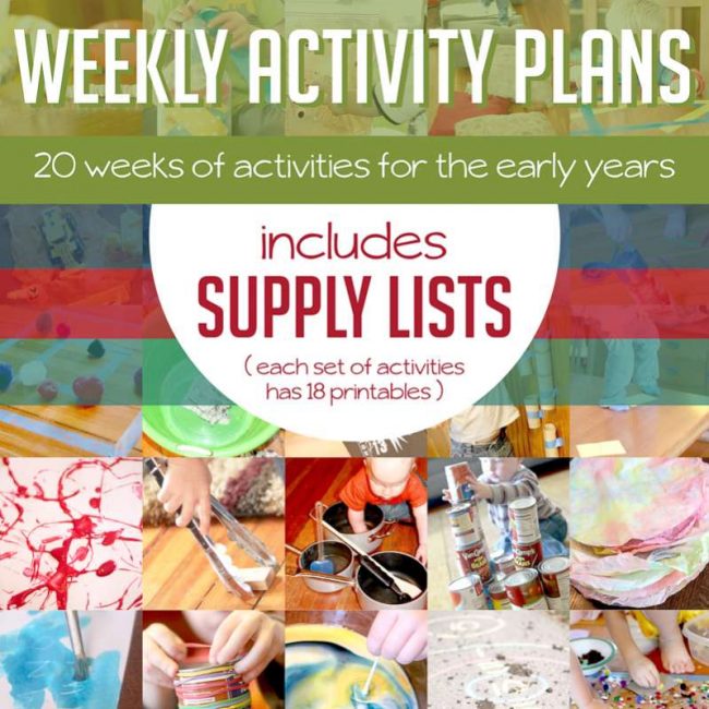 A Look Inside the Weekly Activity Plans | Hands On As We Grow®