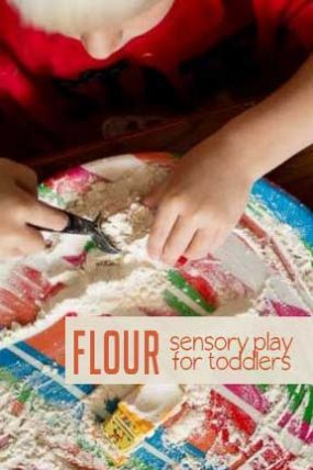 Flour Sensory Play for Toddlers (& Easy Clean Up Ideas Too)