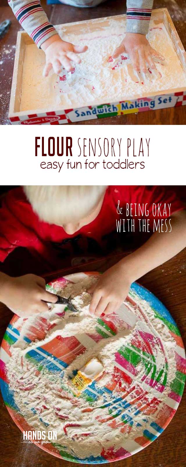 Flour Sensory Play for Toddlers (& Easy Clean Up Ideas Too)