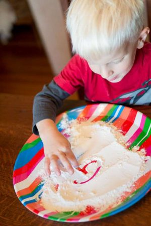 Flour Sensory Play for Toddlers (& Easy Clean Up Ideas Too)