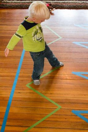 Tons of Fun, Just Simple Lines of Colored Tape! | Hands On As We Grow®