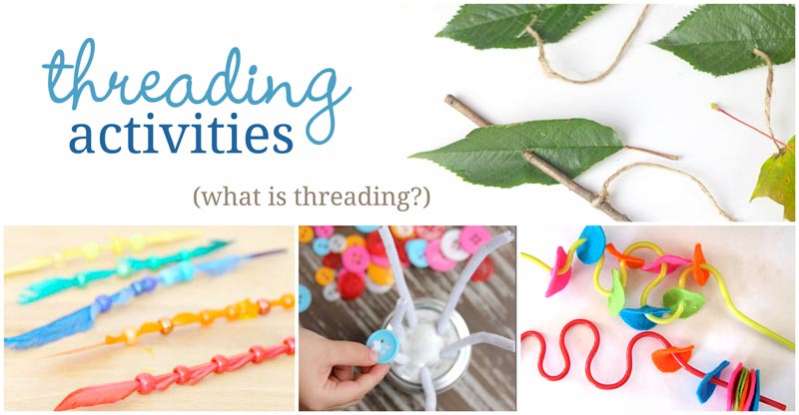 Simple Threading Activities for Young Kids | Hands On As We Grow®