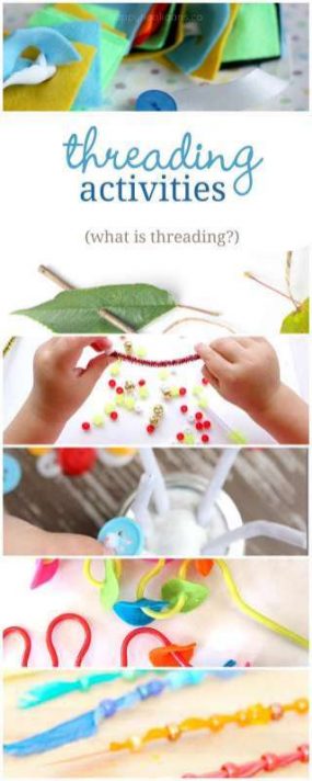 Simple Threading Activities for Young Kids | Hands On As We Grow®