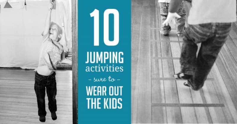 10 Jumping Activities Sure to Wear Out the Kids - Hands On As We Grow®