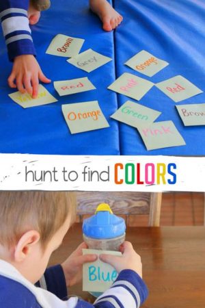 Preschool Scavenger Hunt to Find Colors - Hands On As We Grow®