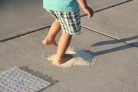 Simple Sensory Walking Path for Feeling with Your Feet - Hands On As We ...