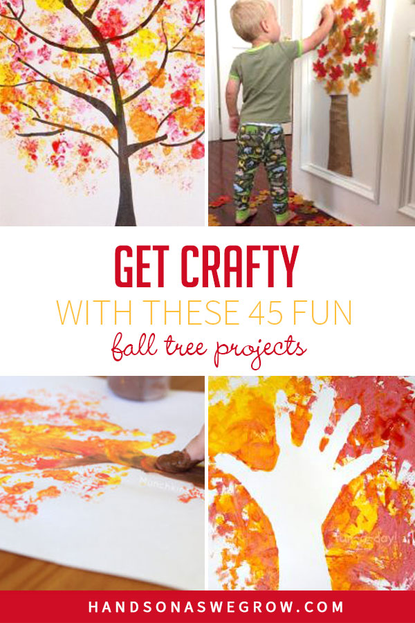 45 Fall Tree Crafts that are Gorgeous for Kids to Make