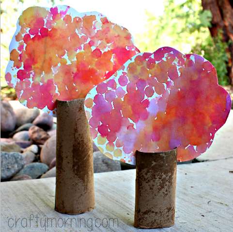45 Fall Tree Crafts that are Gorgeous for Kids to Make