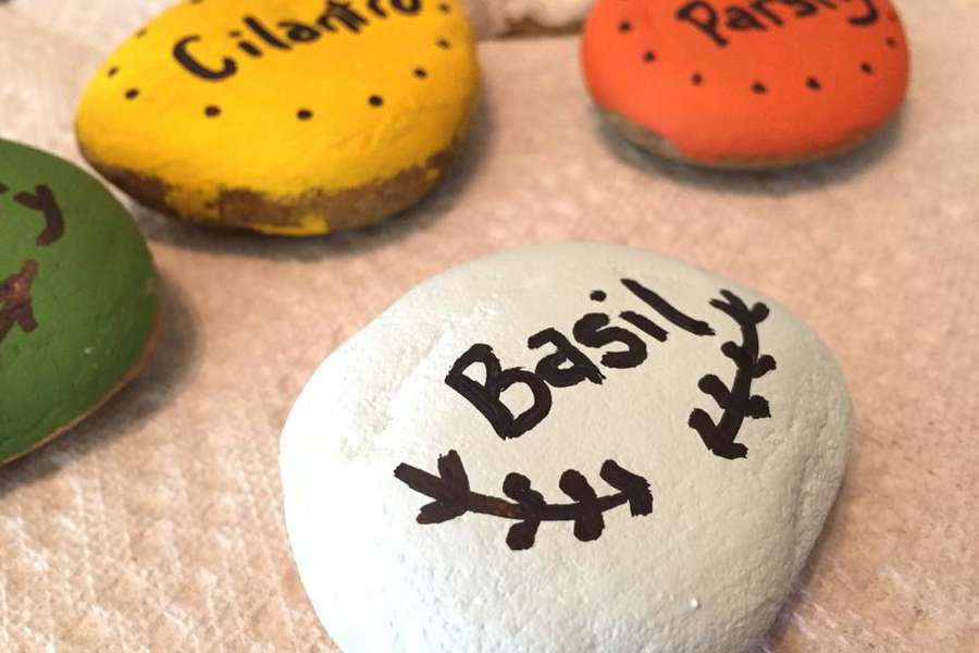 Painted Rock Garden Markers for Kids to Make | Hands On As We Grow®