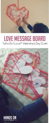 Who Do I Love? Message Board Craft for Valentine's Day | Hands On As We ...