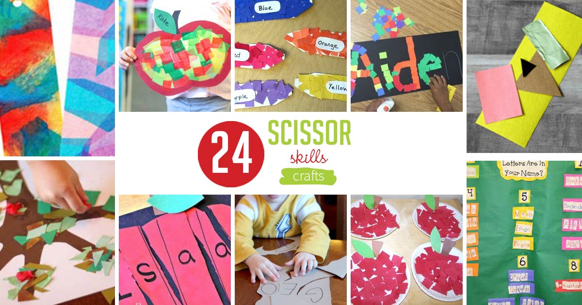 24 Back to School Crafts for Preschoolers with Cutting - HOAWG