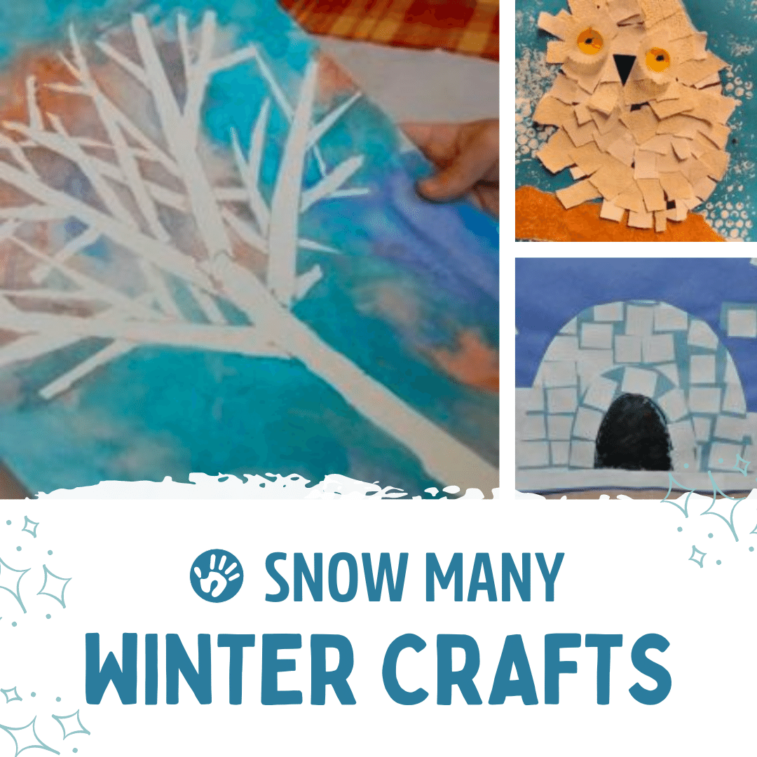 "SNOW" Many SIMPLE Winter Crafts for Kids to Make