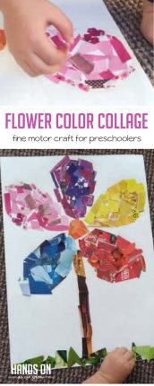 Spring Flower Art Collage | Hands On As We Grow®