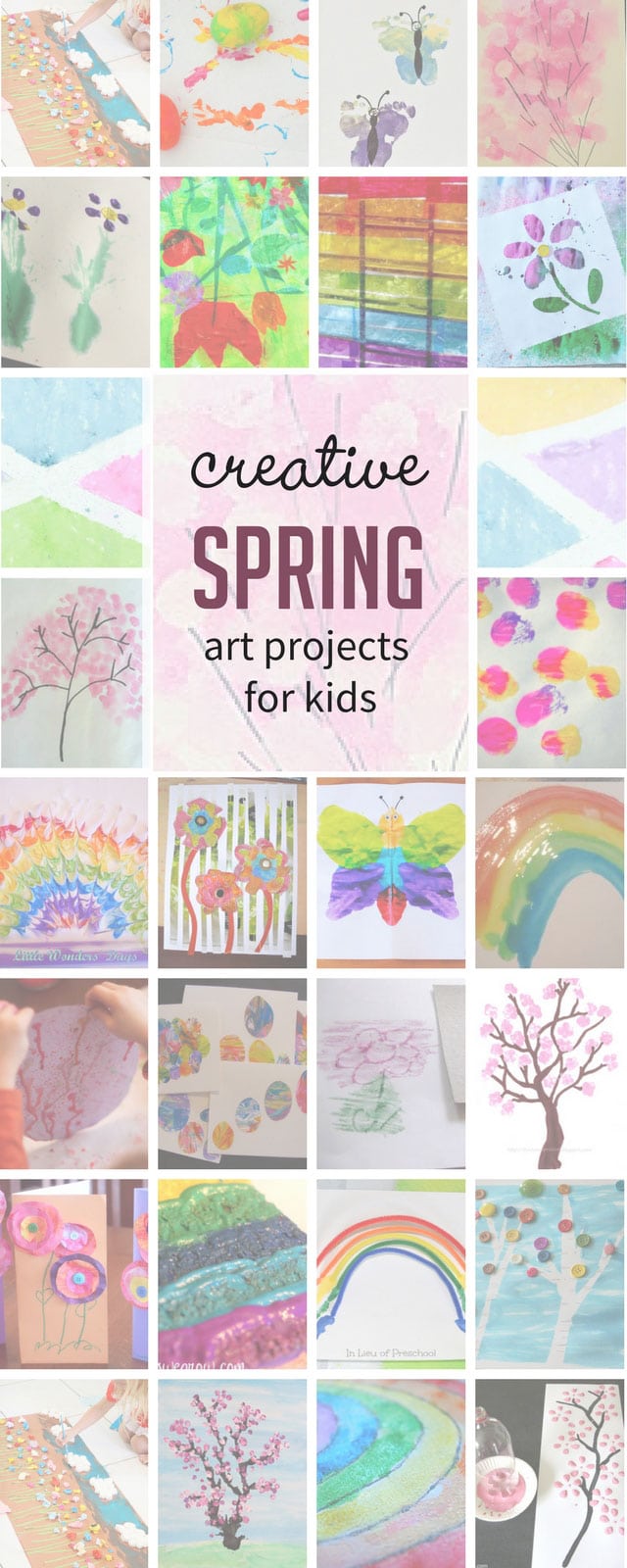 27 Colorful Spring Art Projects for Kids- hands on : as we grow