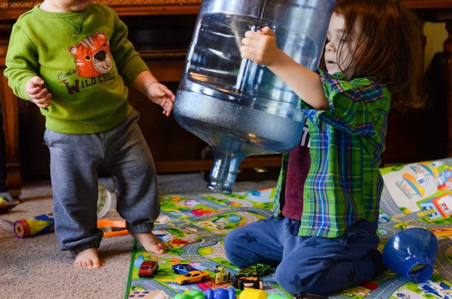 Build Toddler Muscles with Simple Heavy Lifting Fun - Hands On As We Grow®