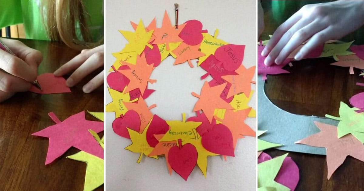 Be Grateful with a DIY Thankful Wreath Craft | Hands On As We Grow®