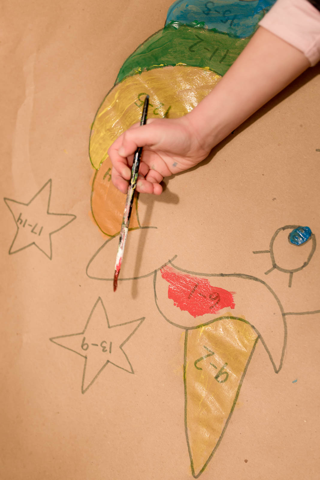 Super-Sized Math + Painting Activity for Kids - Hands On As We Grow®