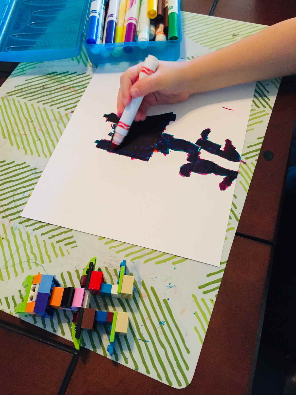 Simple LEGO Drawing for Kids to Build & Draw - Hands On As We Grow®
