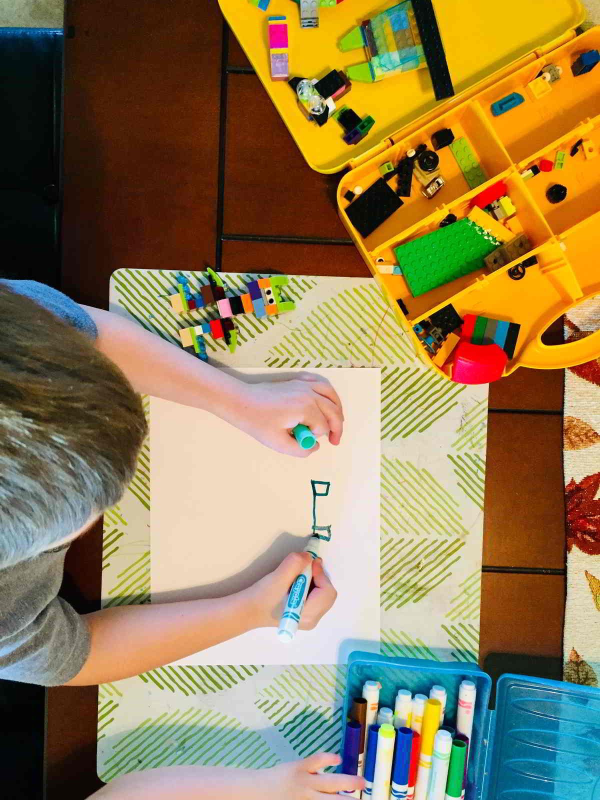 Simple LEGO Drawing for Kids to Build & Draw - Hands On As We Grow®