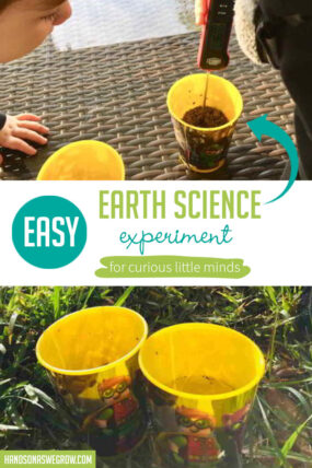 No-Prep Earth Science Experiment for Curious Kids | Hands On As We Grow®