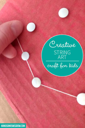 Easy Cardboard String Art for Kids | Hands On As We Grow®