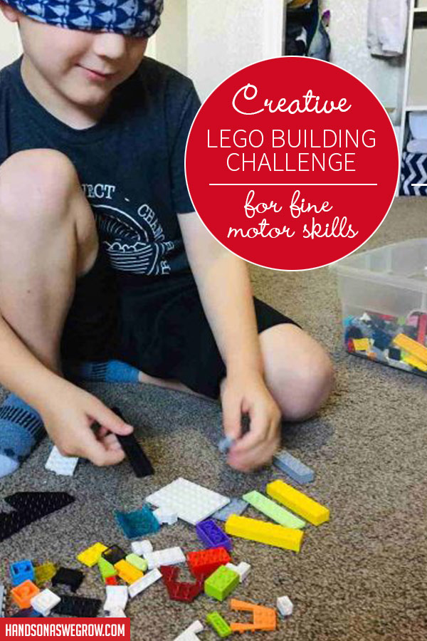 The LEGO Blindfold Building Activity for Kids | Hands On As We Grow®