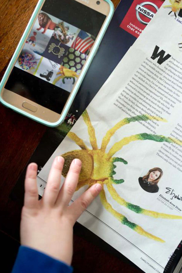 Magazine Scavenger Hunt with Paper Tearing - Hands On As We Grow®