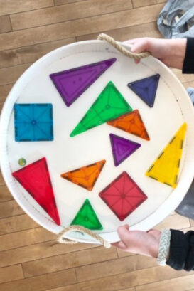 Easy Robot Art Project with Magnet Tiles - Hands On As We Grow®