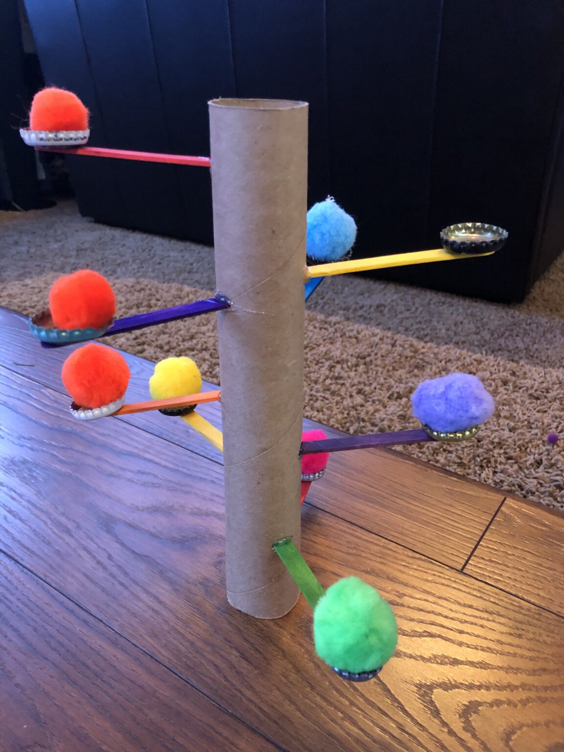 Pom Pom Balance Tree an Easy Fine Motor Activity | HOAWG