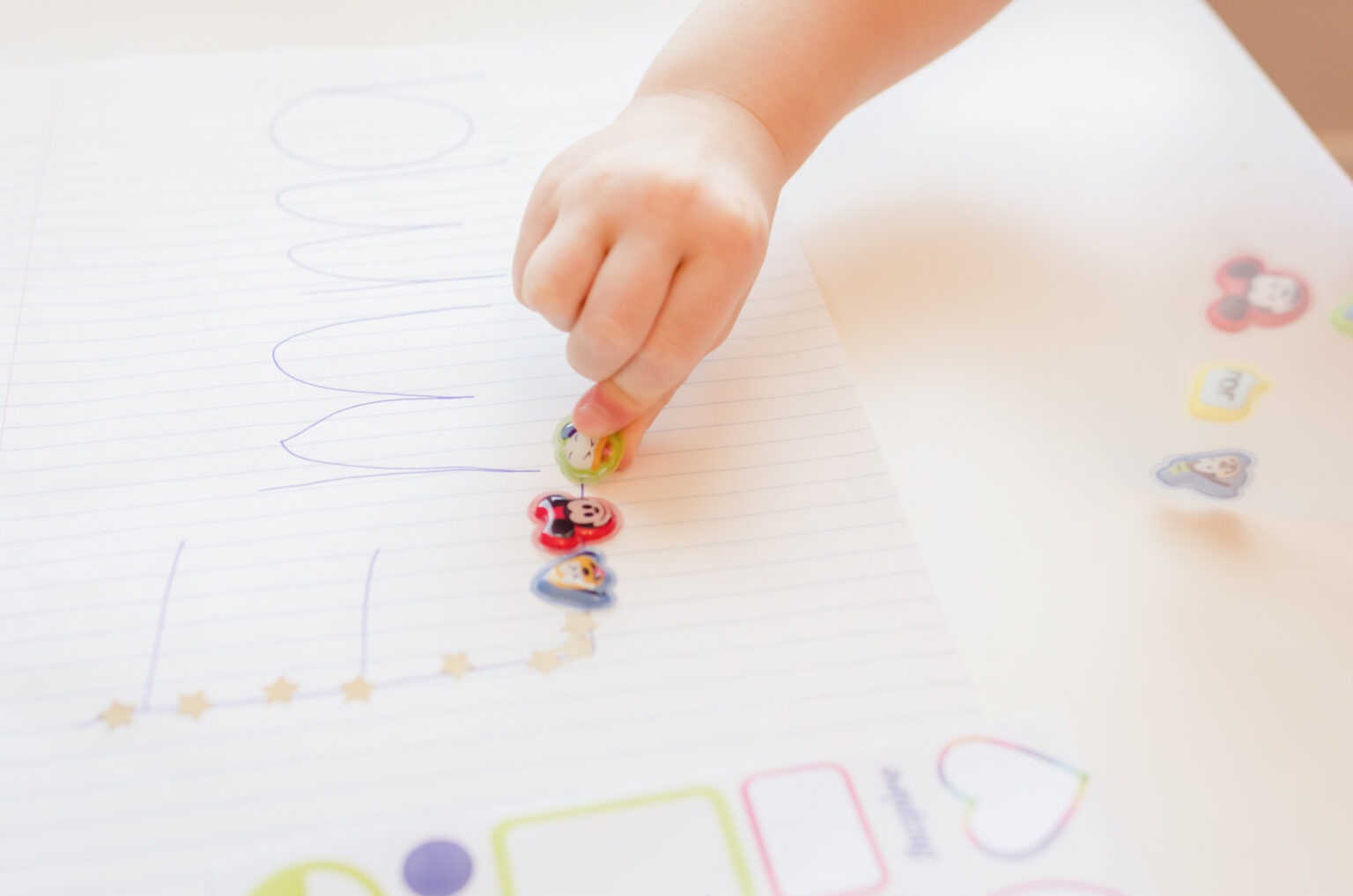 Name Trace with Stickers Easy Activity for Toddlers - HOAWG