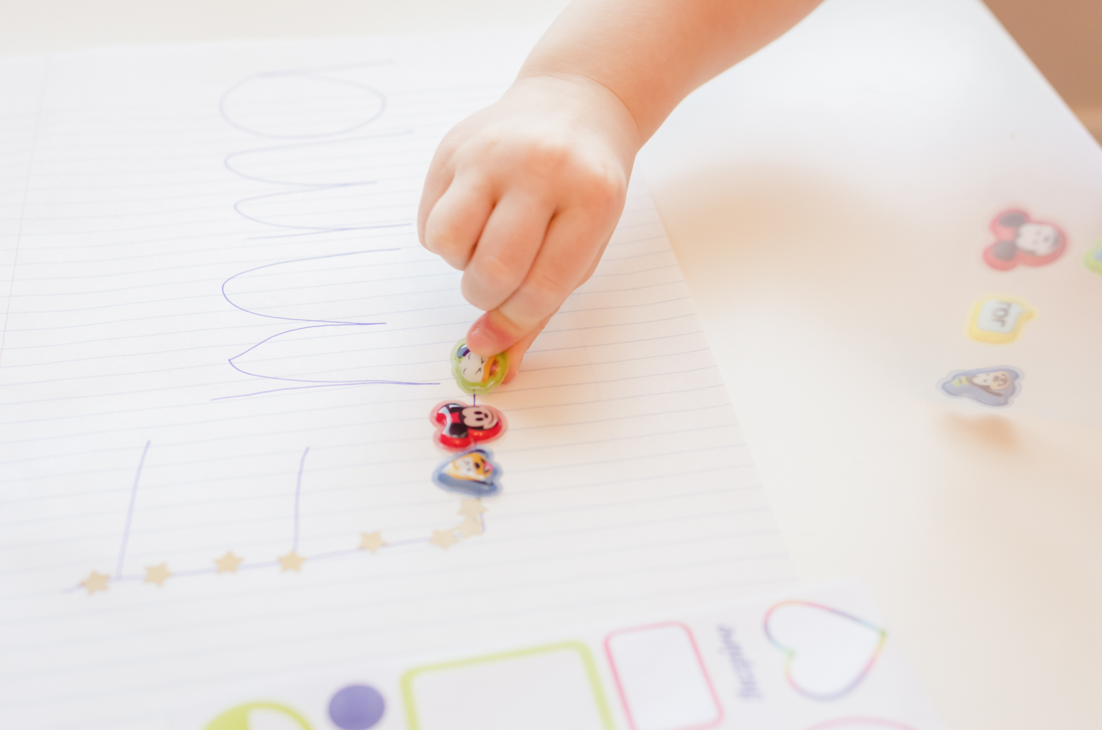 Name Trace with Stickers Easy Activity for Toddlers - HOAWG