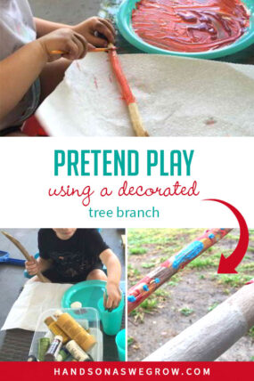 Tree Branch Craft for Kids Simple Fairy Tale Pretend Play | HOAWG