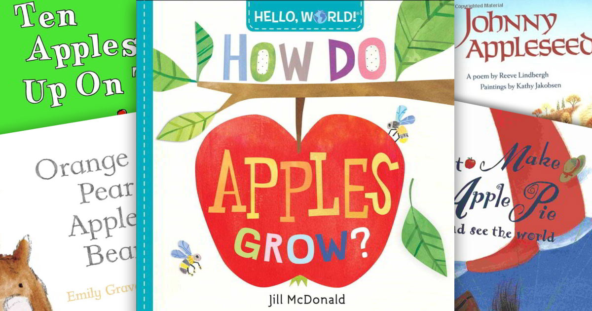 Apple Books for Toddlers with Simple Fun Activities - HOAWG