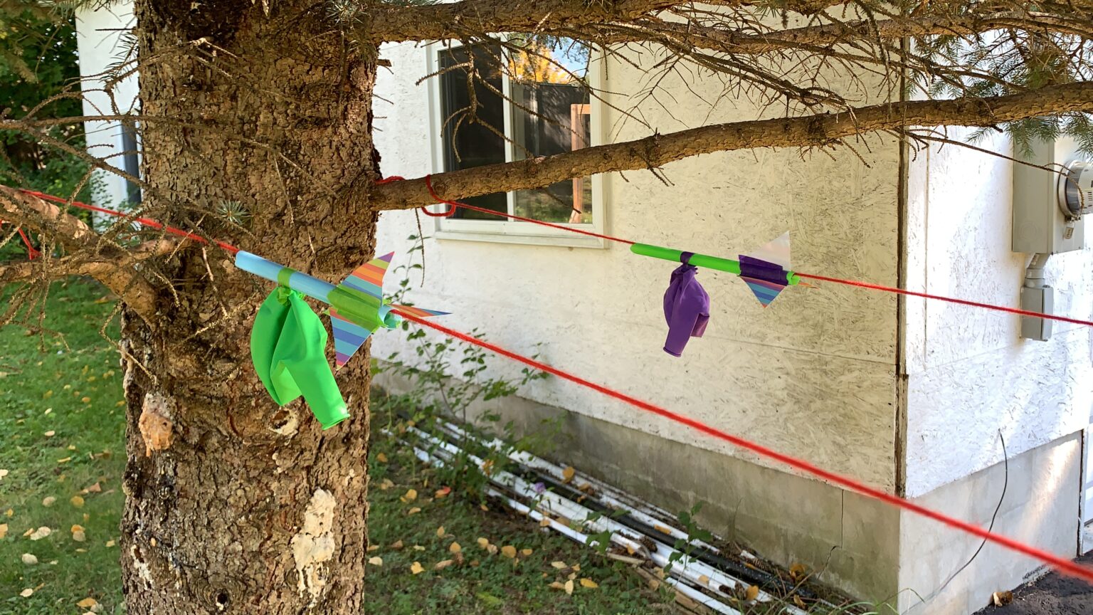 Balloon Rocket Race a Super Simple Science Experiment | HOAWG