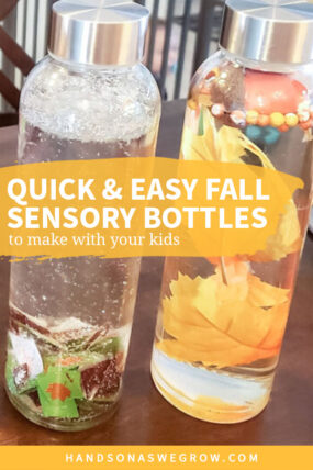 Fall Sensory Bottles are Quick and Easy for Kids to Make | HOAWG