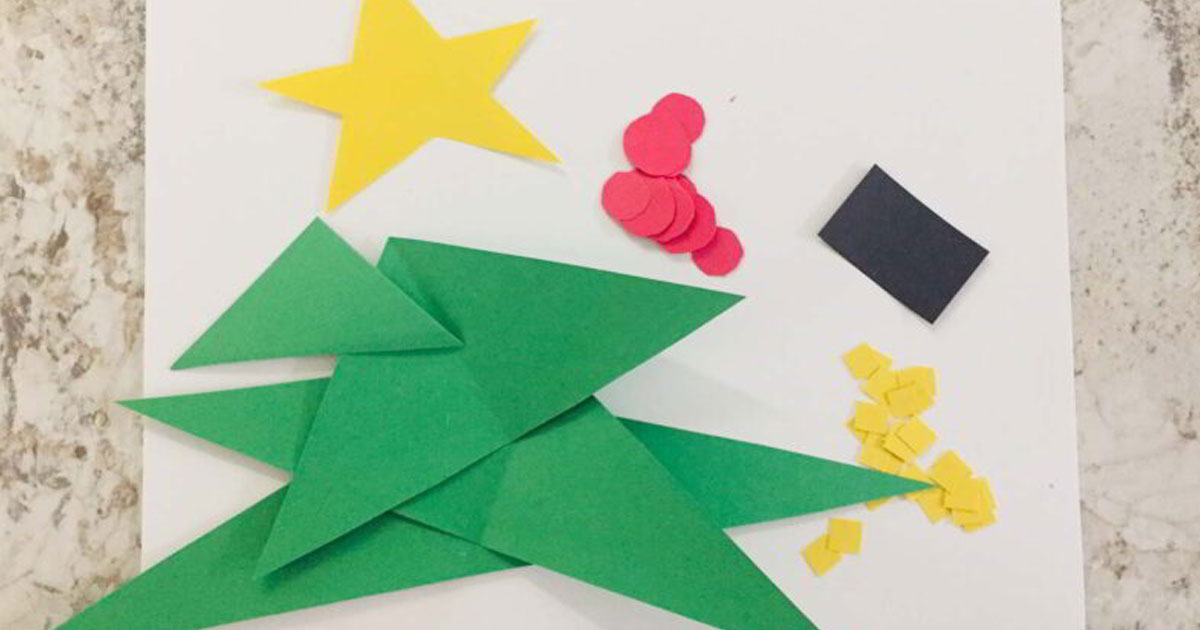Christmas Tree Shapes Craft: Simple for Toddlers and Preschoolers