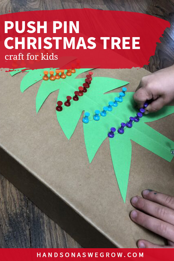 Simple Kids Fine Motor Christmas Tree Activity | Hands On As We Grow®