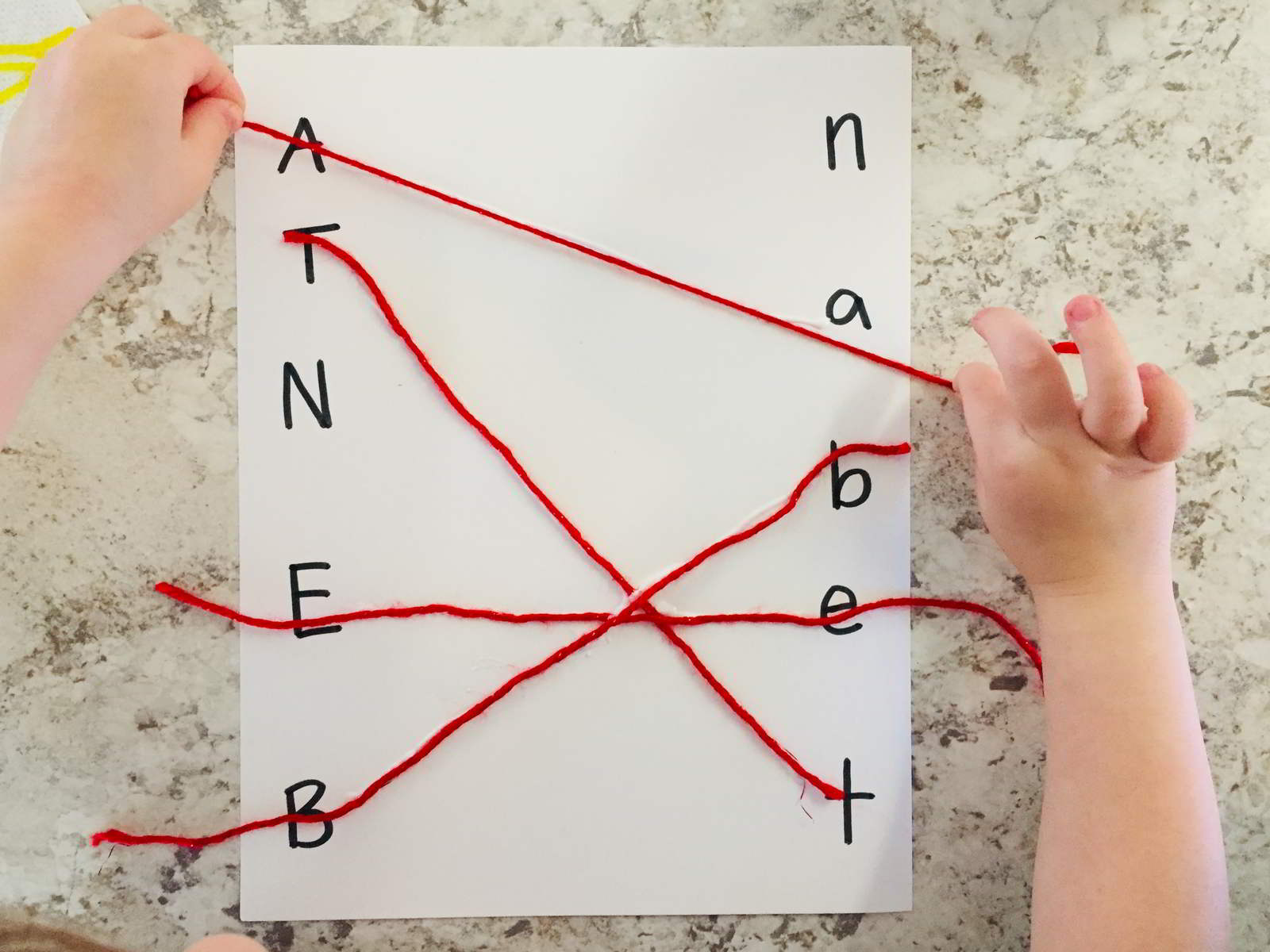 Upper and Lowercase Letter Match Activity with String - HOAWG®