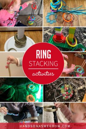 Easy DIY Stacking Toy Activity for Baby and Toddlers | HOAWG