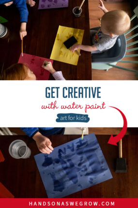 Crazy Easy Paint with Water Construction Paper Art for Kids | HOAWG